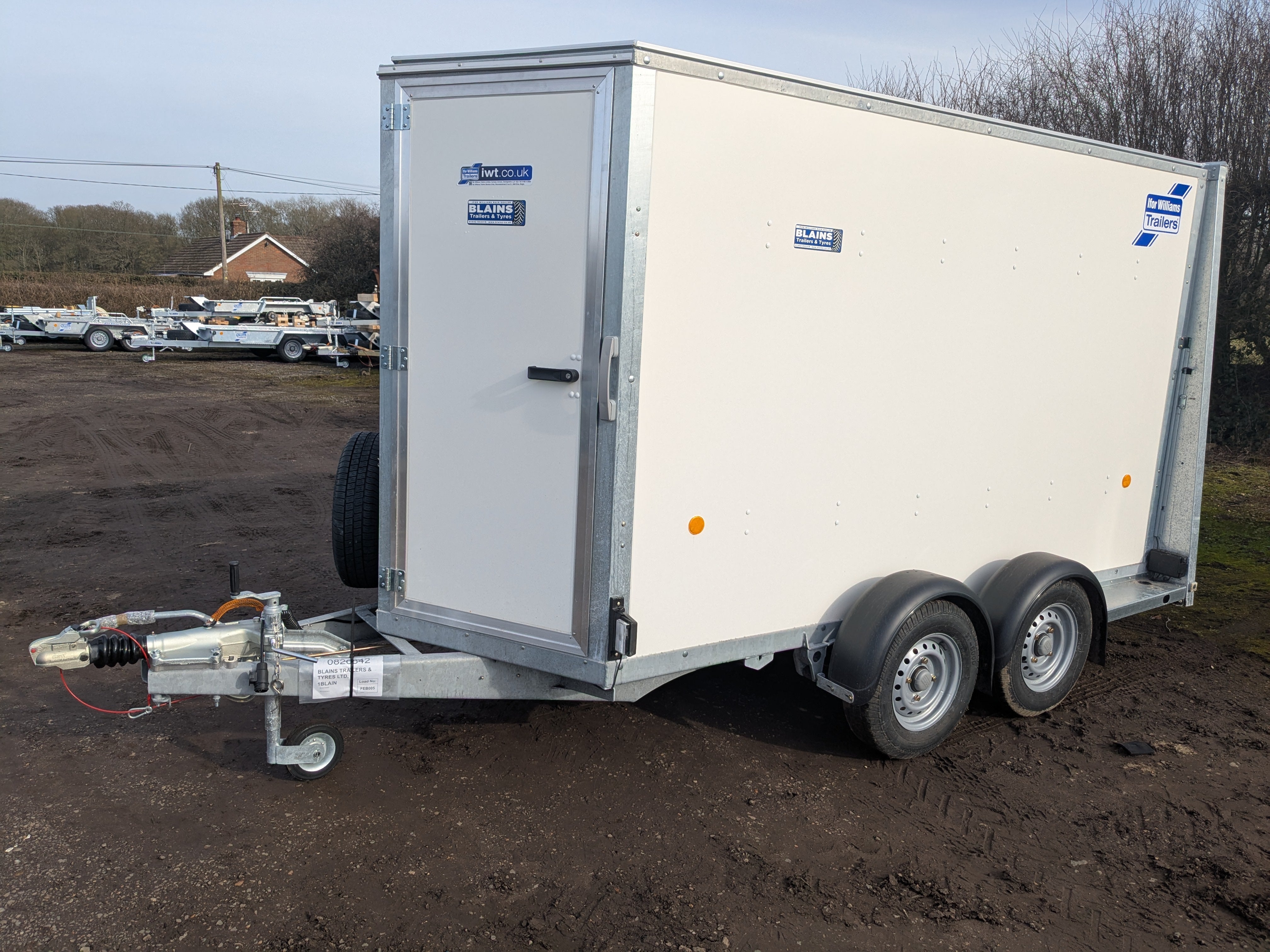 Ifor Williams BV105 Box Van with Ramp/Van Combi Doors – Blains Trailers ...