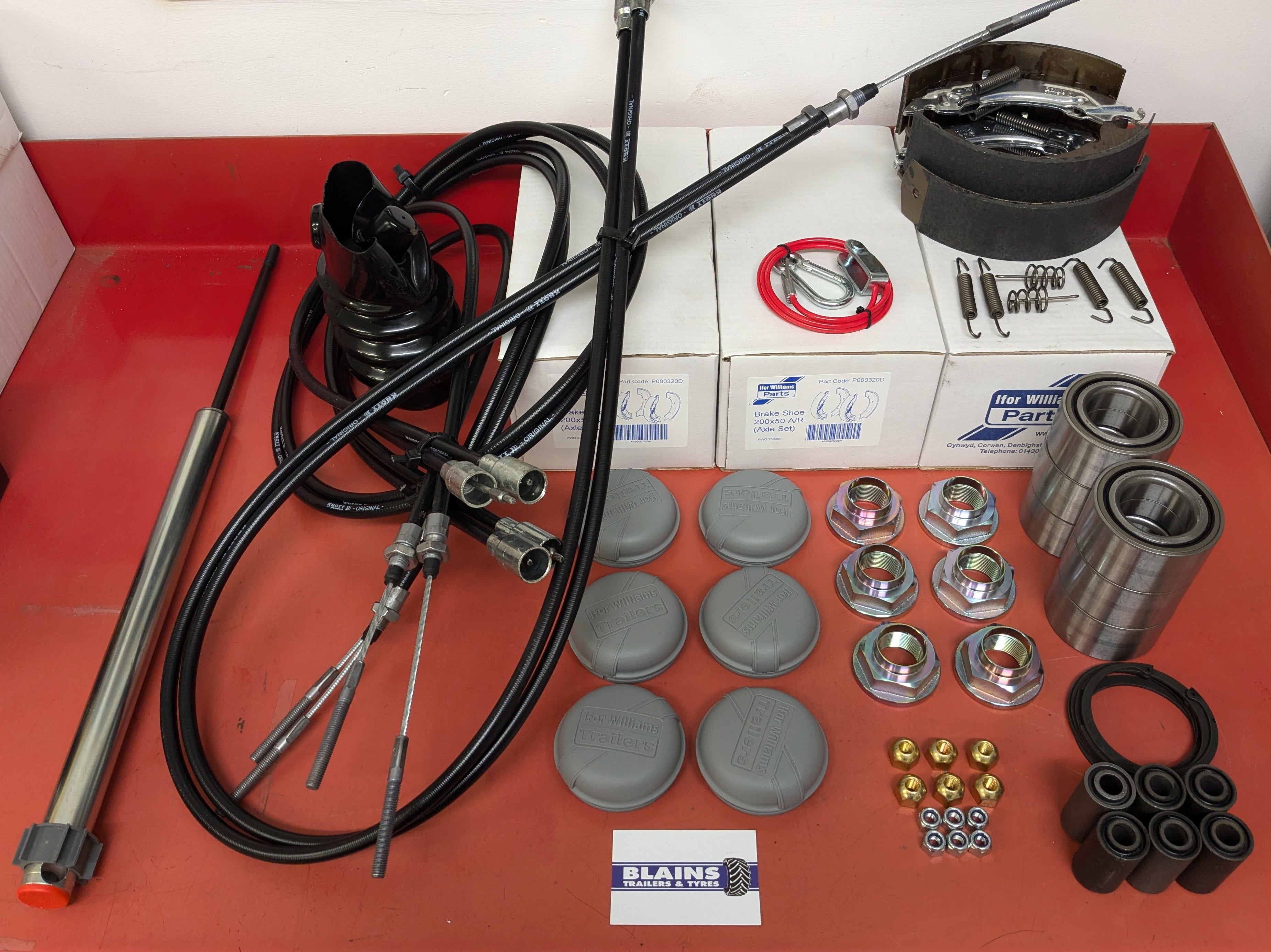 Brake & Bearings Service Kit - Ifor Williams Tri-Axle (3500kg) – Blains ...