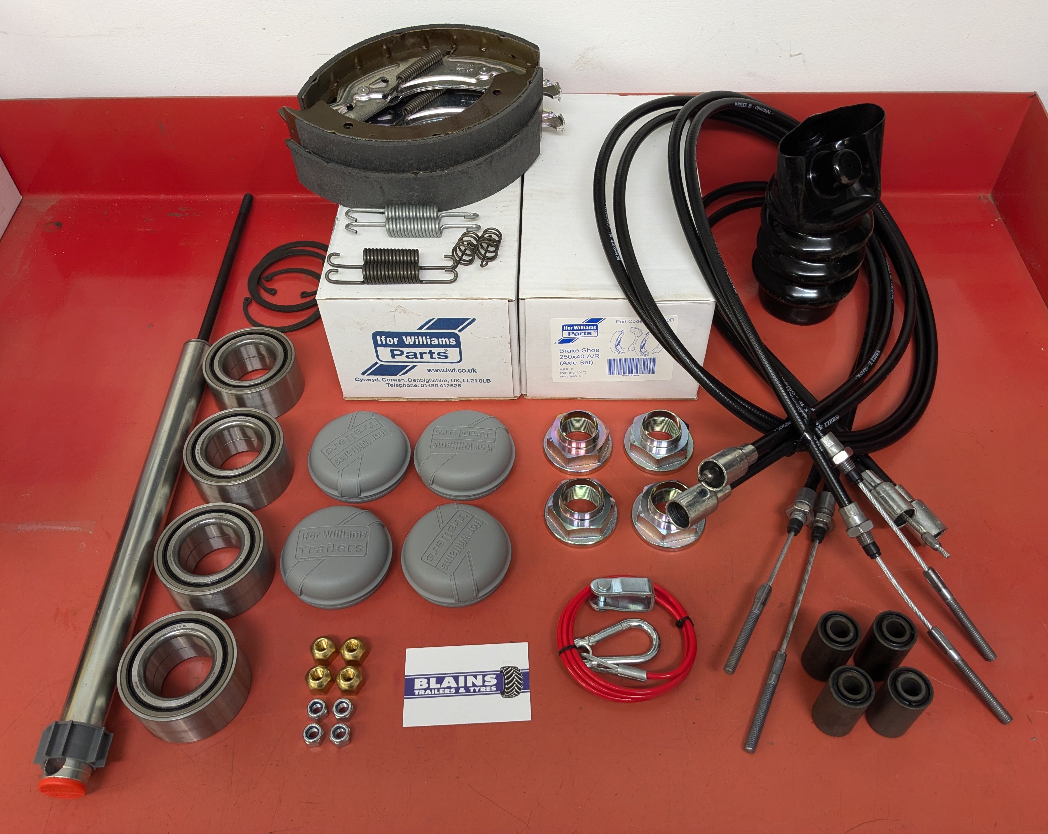 Brake & Bearings Service Kit - Ifor Williams Twin Axle (3500kg ...